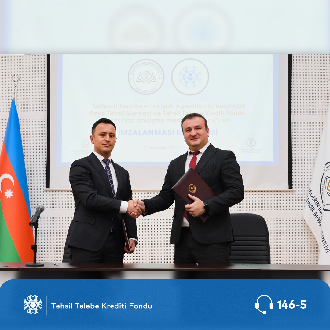 TTKF və İZİA nəzdində Peşə Təhsil Mərkəzi arasında Memorandum imzalanıb ...